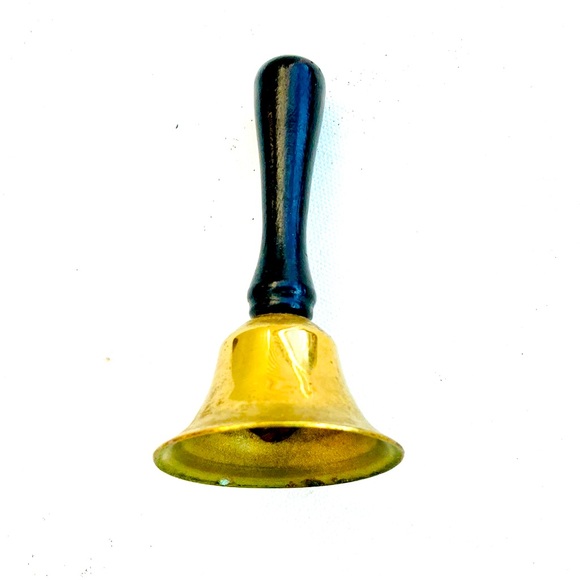 Vintage | Accents | Vintage Black And Gold Sick Bell | Poshmark